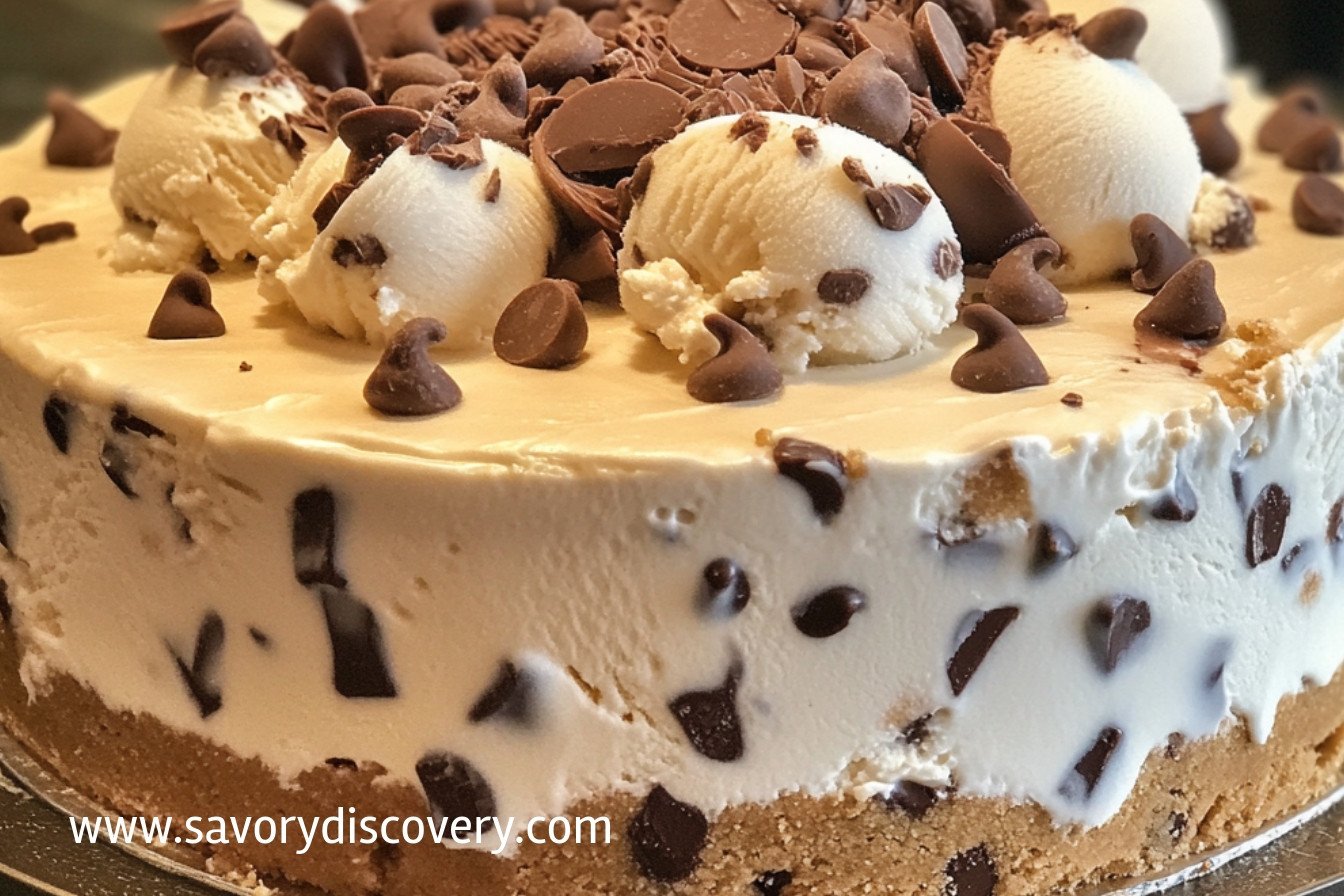 Chocolate Chip Cookie Dough Ice Cream Cake Platepalette
